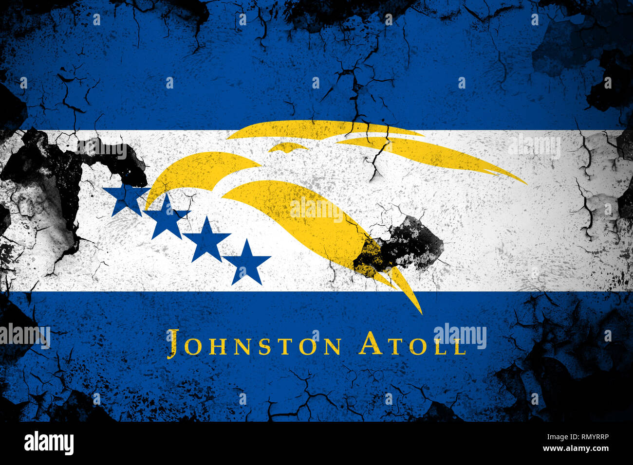 Johnston Atoll grunge and dirty flag illustration. Perfect for ...