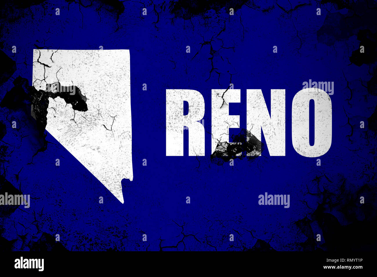 Reno grunge and dirty flag illustration. Perfect for background or ...