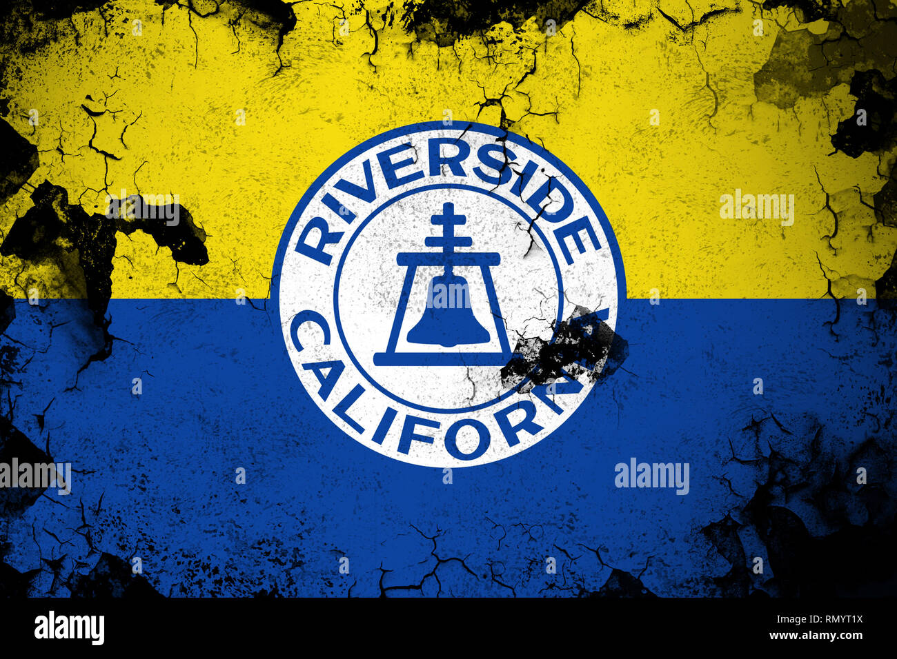 Riverside California grunge and dirty flag illustration. Perfect for ...