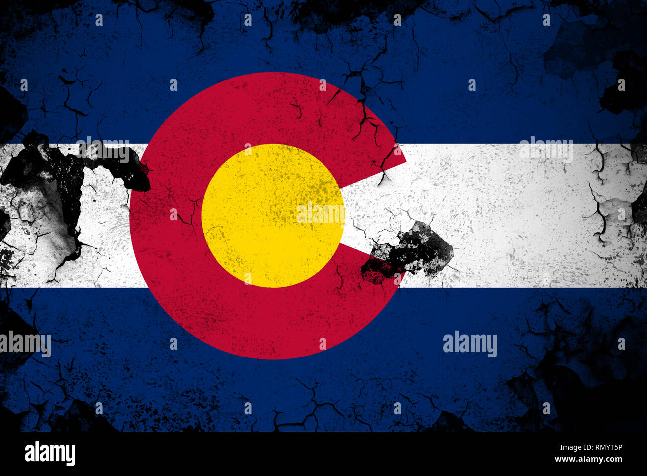 Colorado grunge and dirty flag illustration. Perfect for background or ...