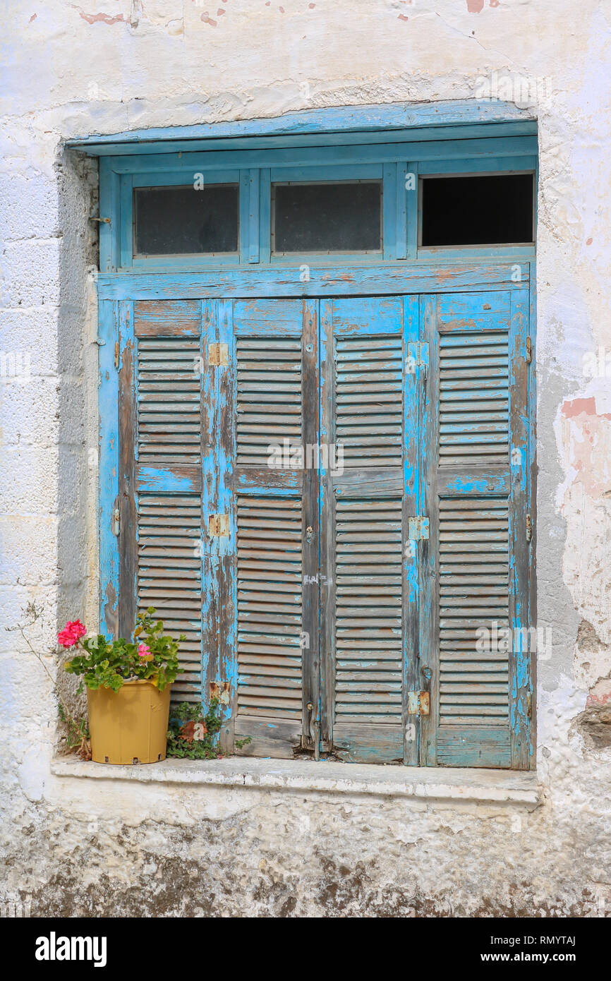 Mediterranean window with shutters hi-res stock photography and images ...