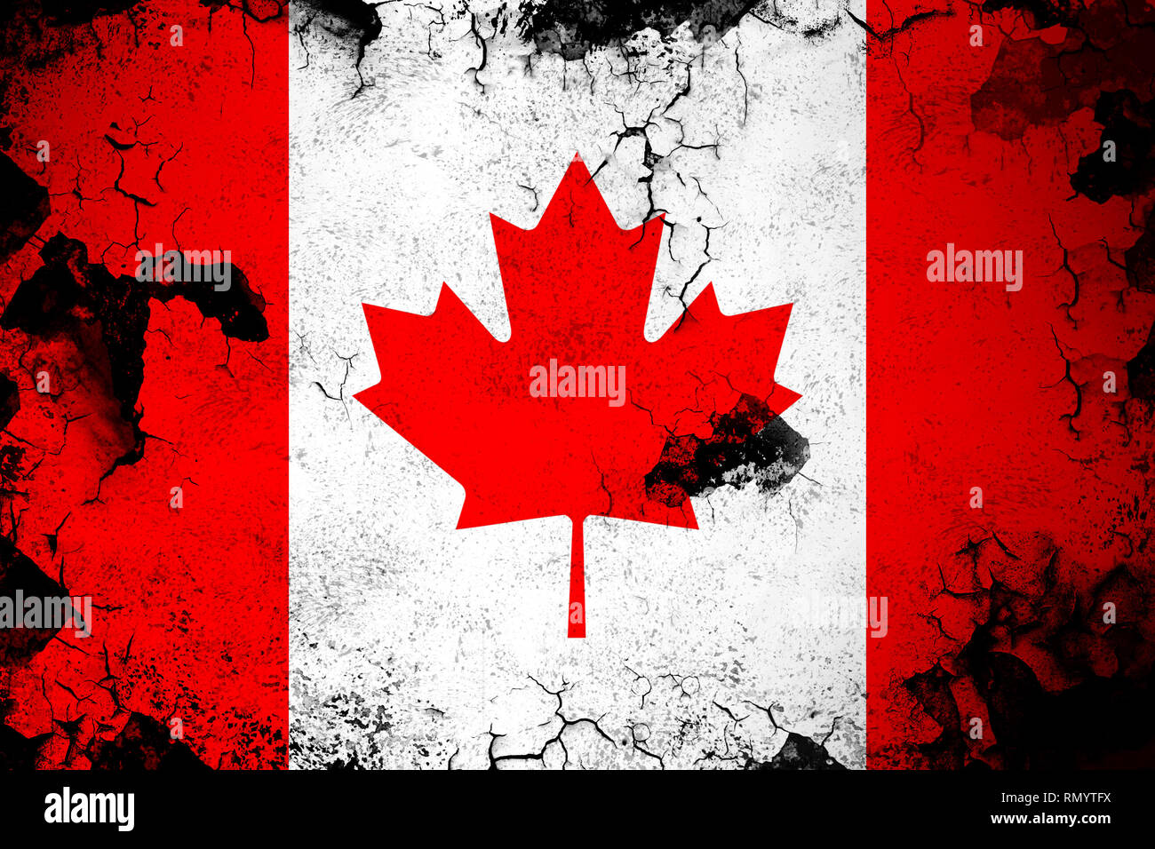 Canada flag dirty hi-res stock photography and images - Alamy