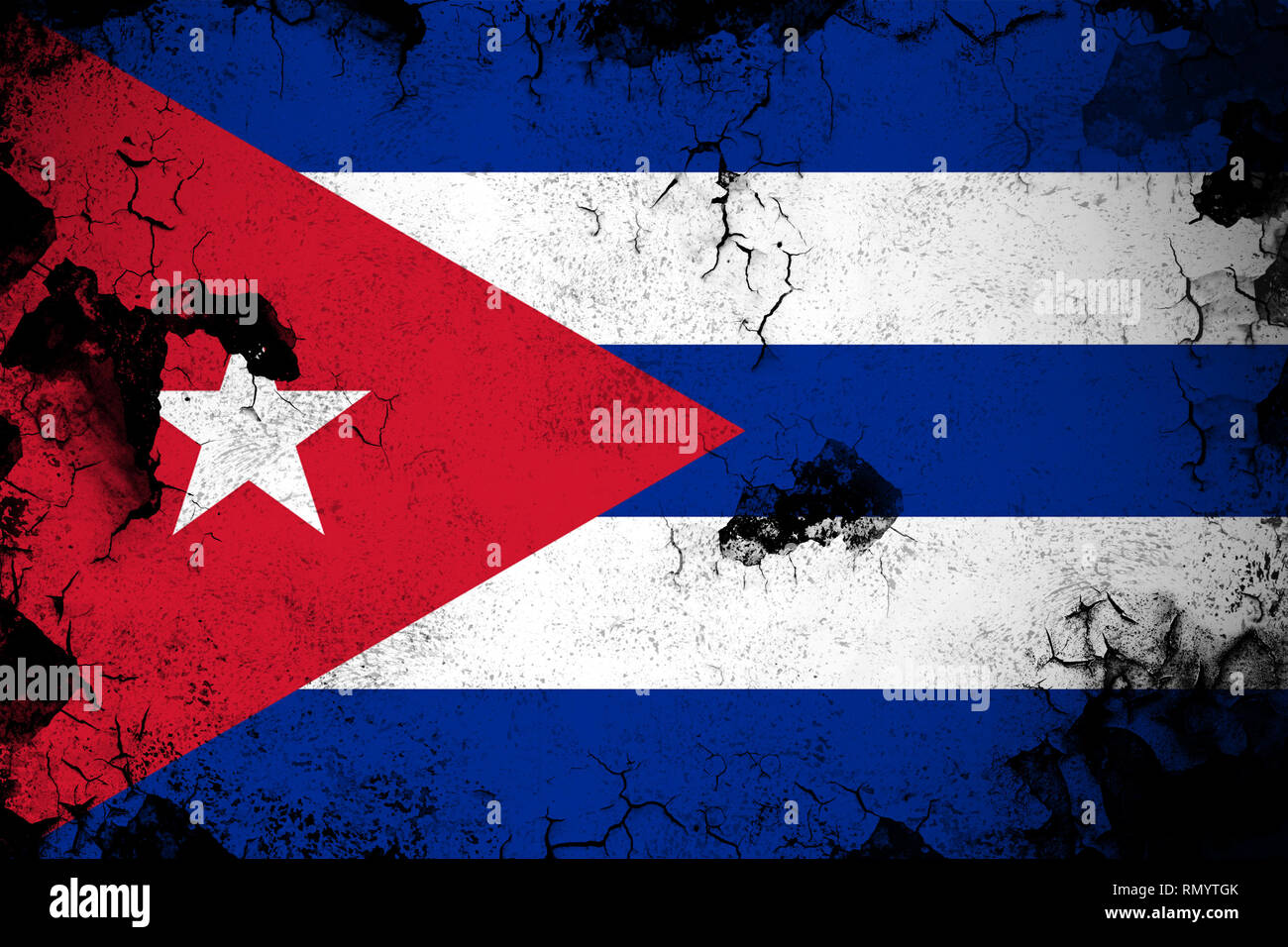 Cuba grunge and dirty flag illustration. Perfect for background or ...