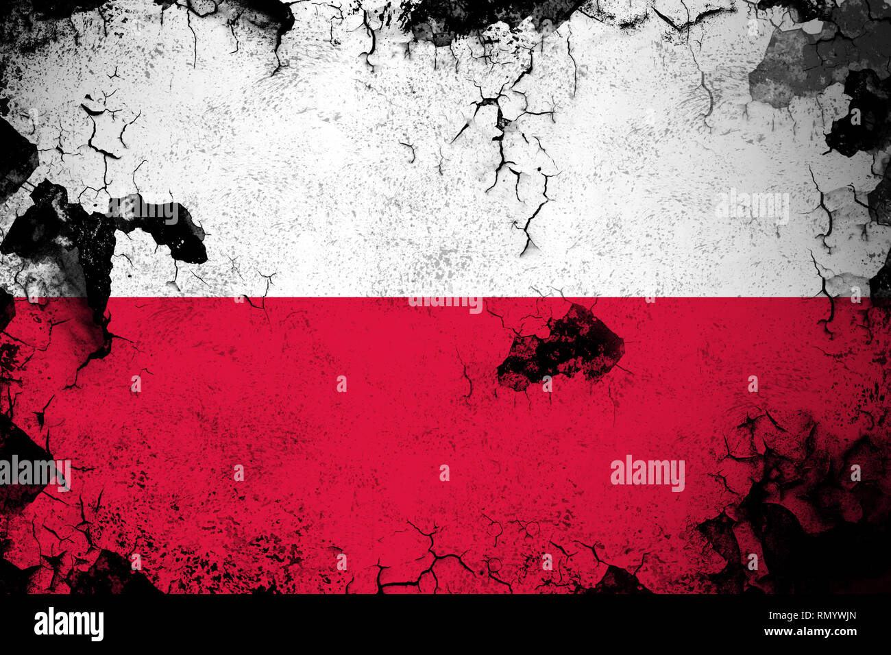Poland grunge and dirty flag illustration. Perfect for background or ...