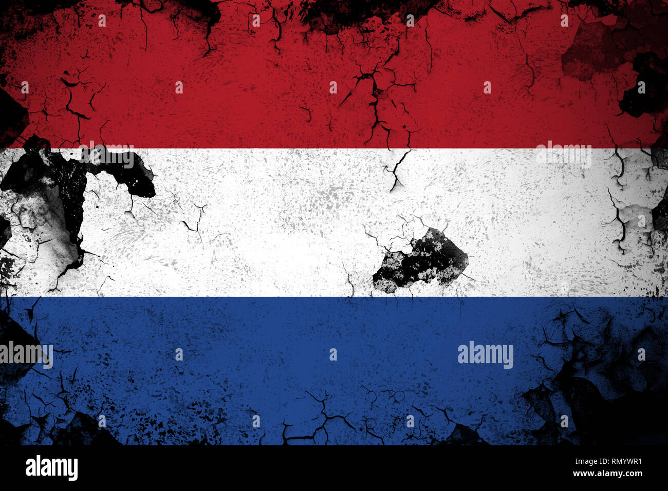 The Netherlands grunge and dirty flag illustration. Perfect for ...
