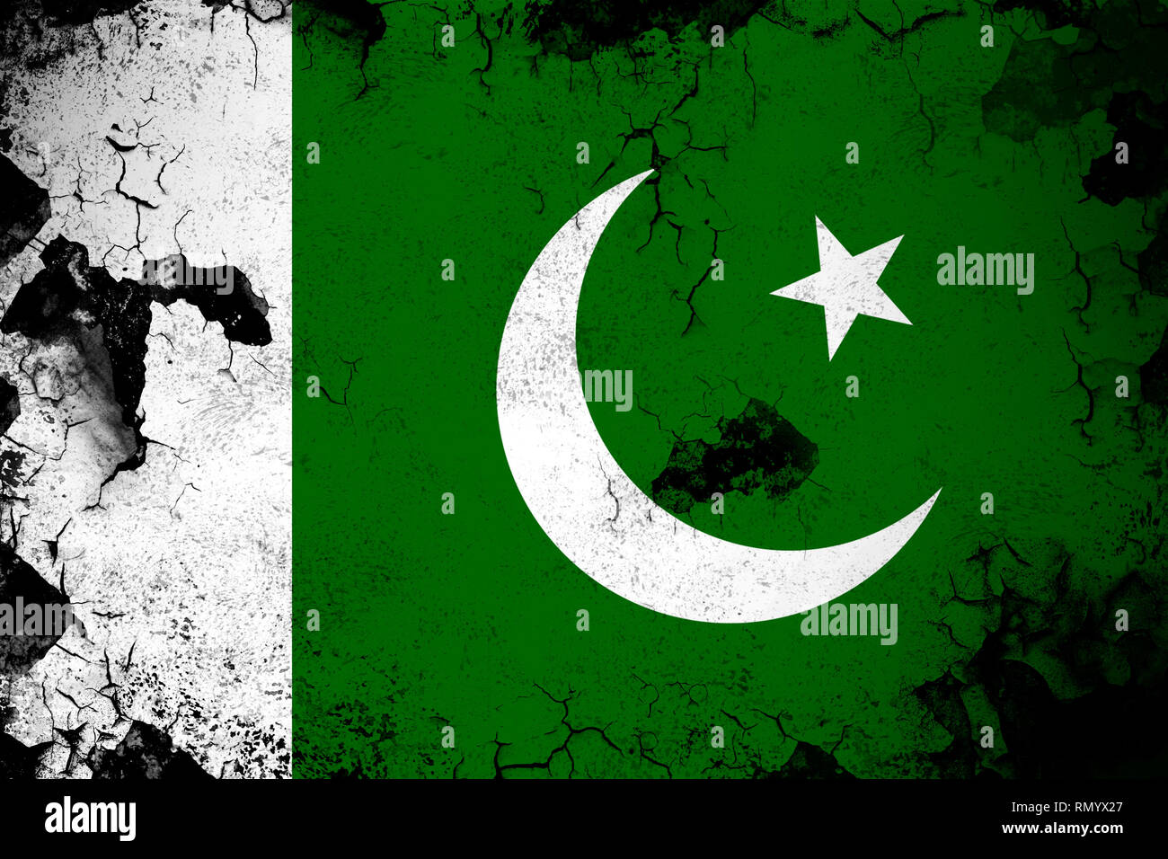 Pakistan grunge and dirty flag illustration. Perfect for background or ...