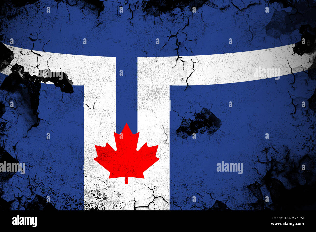 Toronto Flag grunge and dirty flag illustration. Perfect for background ...