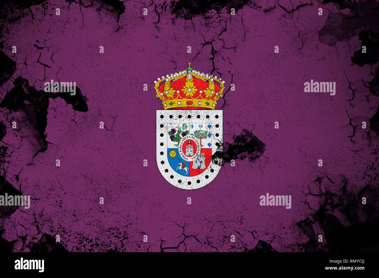 Soria grunge and dirty flag illustration. Perfect for background or ...