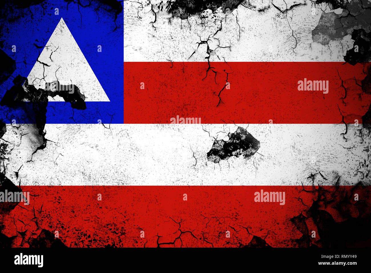 Bahia grunge and dirty flag illustration. Perfect for background or ...