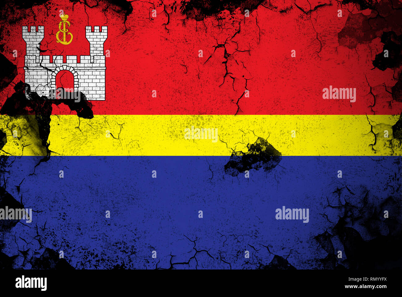 Kaliningrad grunge and dirty flag illustration. Perfect for background ...