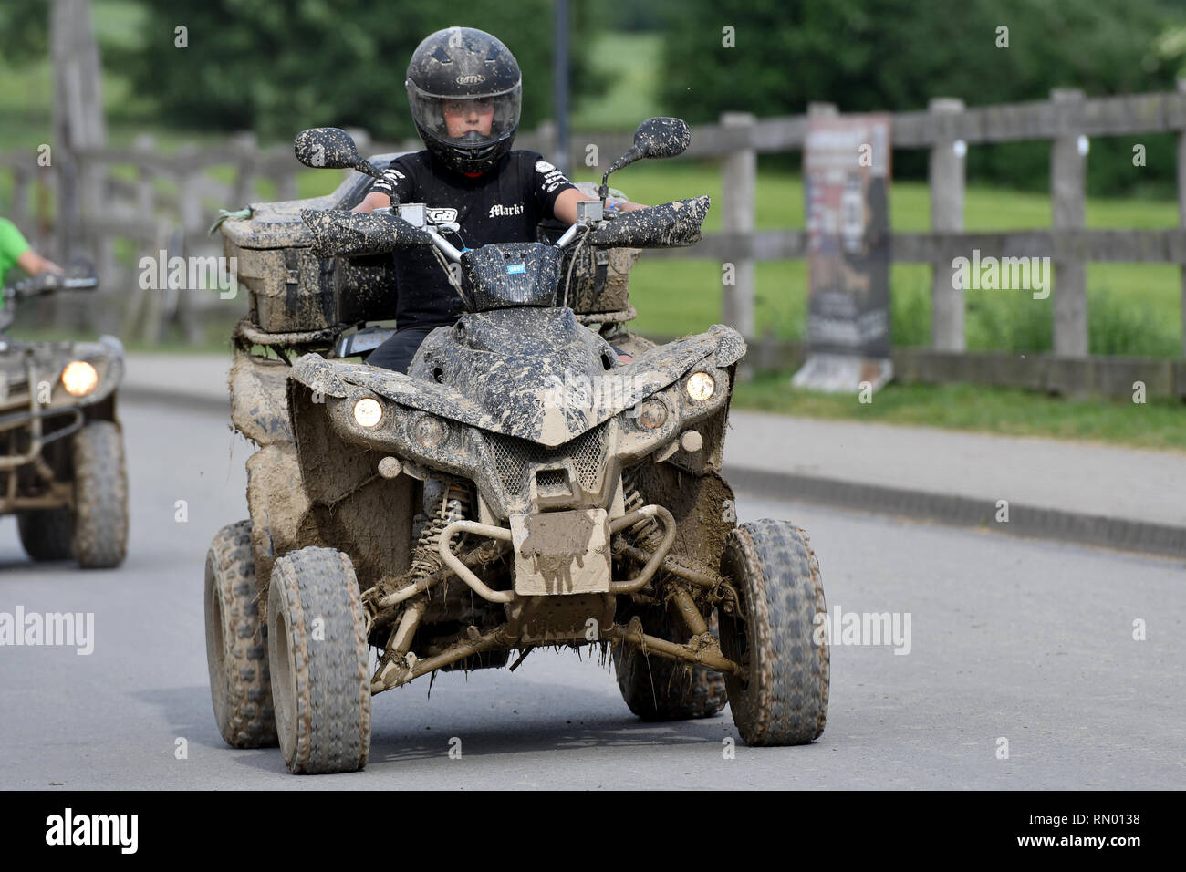 Boy on a quad bike hi-res stock photography and images - Alamy