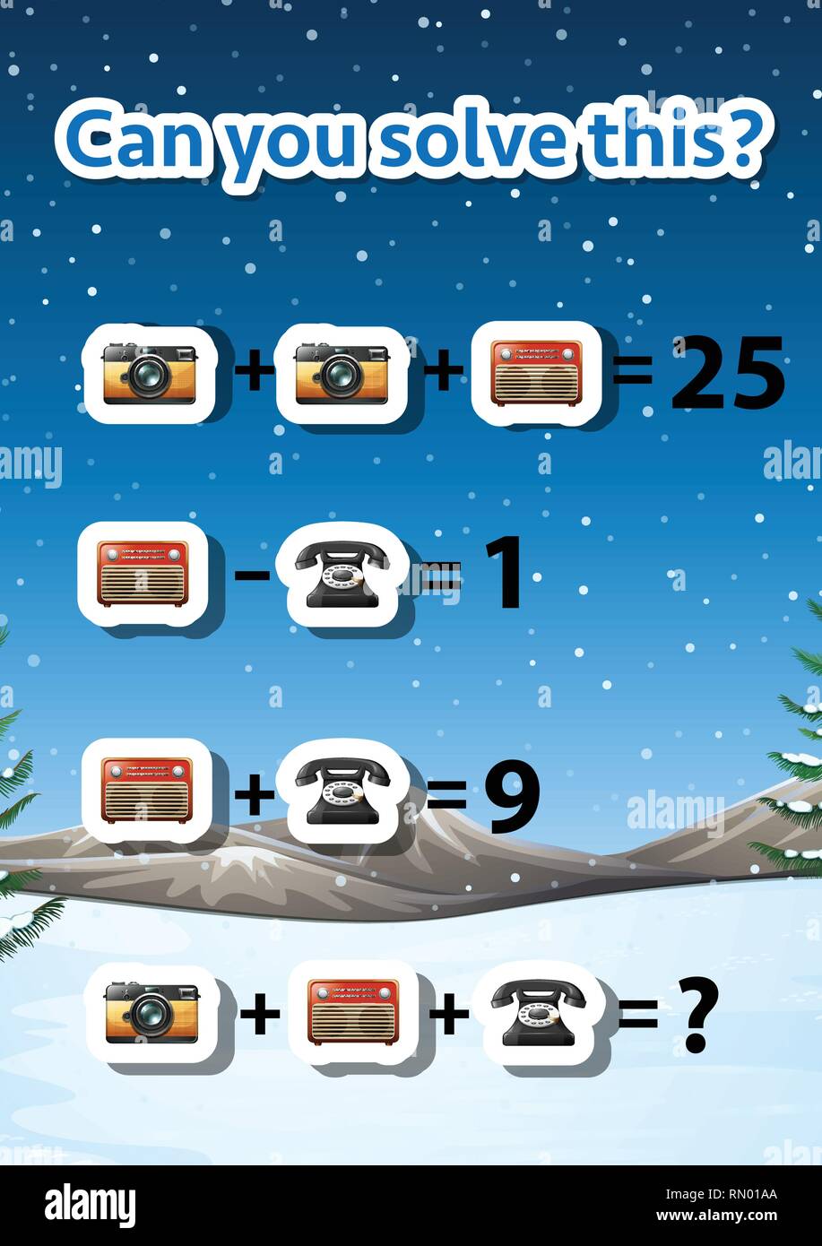 Can you solve this illustration Stock Vector Image & Art - Alamy