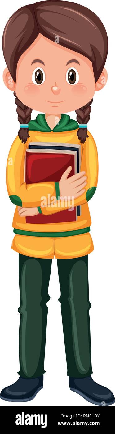 A nerd girl character illustration Stock Vector Image & Art - Alamy