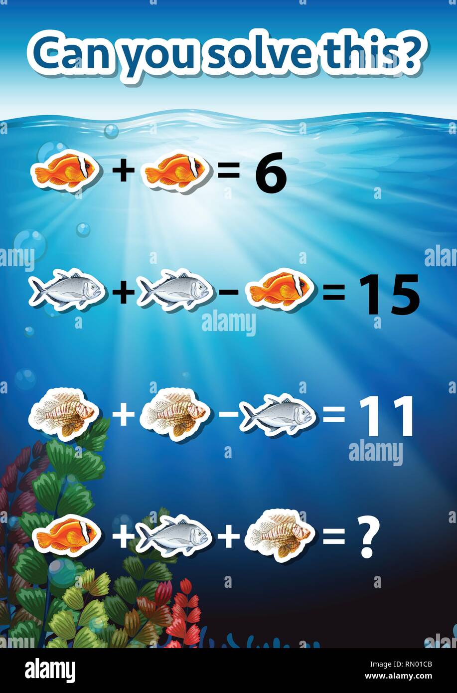 Can you solve this illustration Stock Vector Image & Art - Alamy