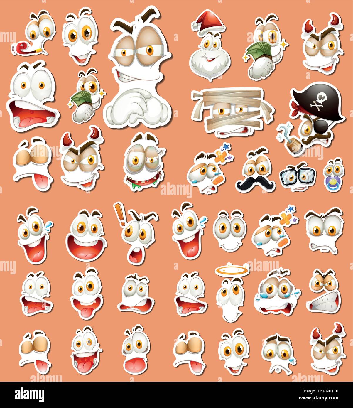 Funny animal facial expression Stock Vector Images - Alamy