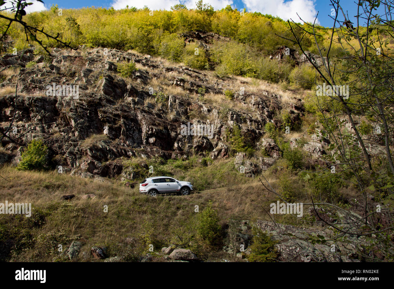 Uphill road car hi-res stock photography and images - Alamy