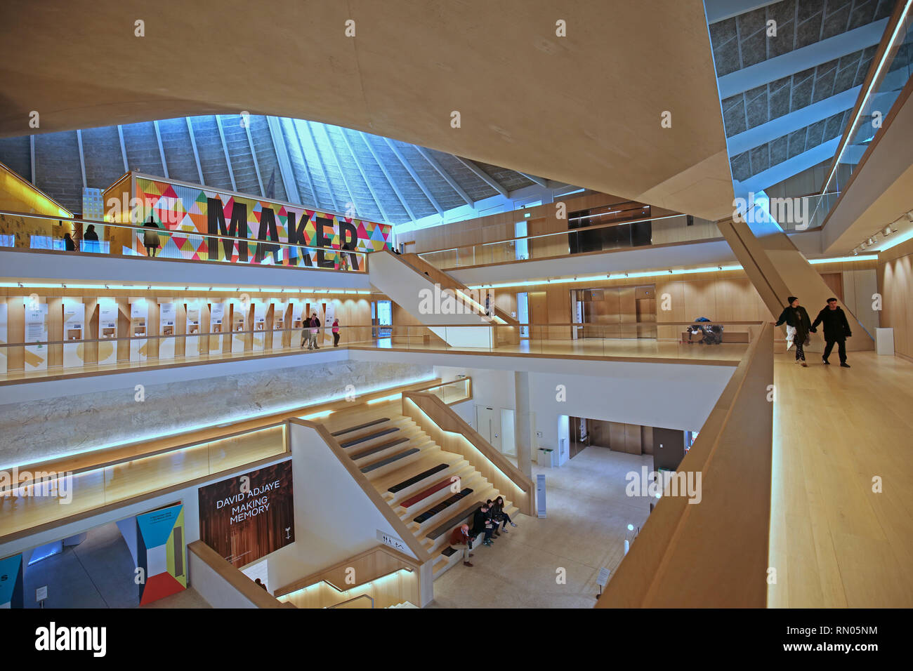 Interior of the Design Museum, Kensington High Street, London ...
