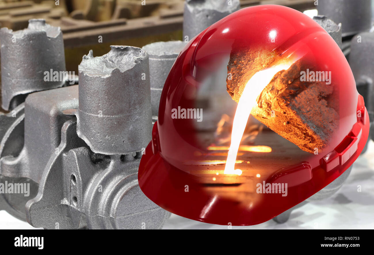 Red Safety helmet Isolated white background;Yellow Working Hard Hat ...