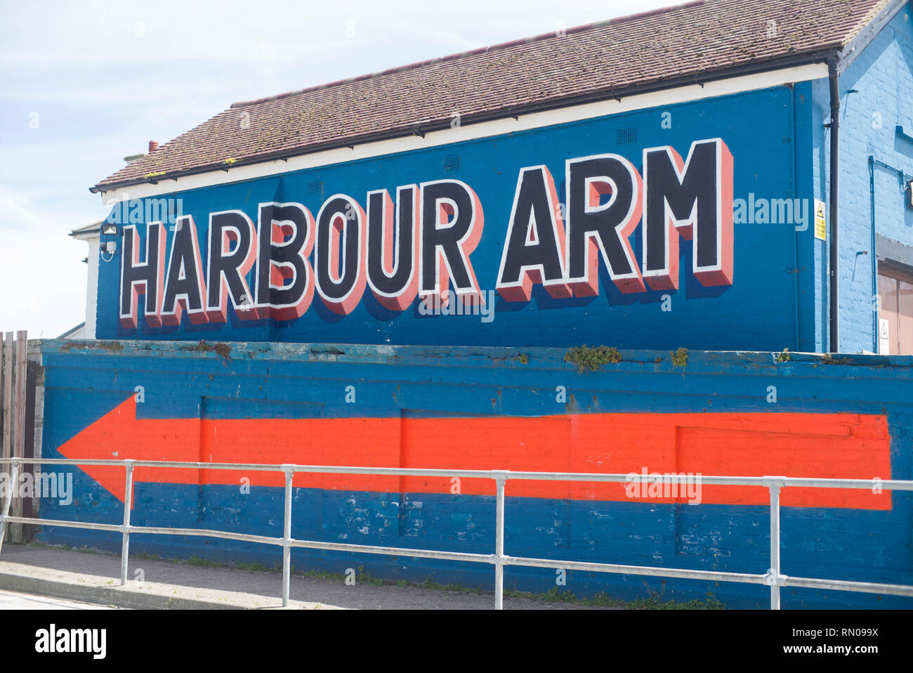 Harbour Arm in Folkestone, Kent Stock Photo - Alamy