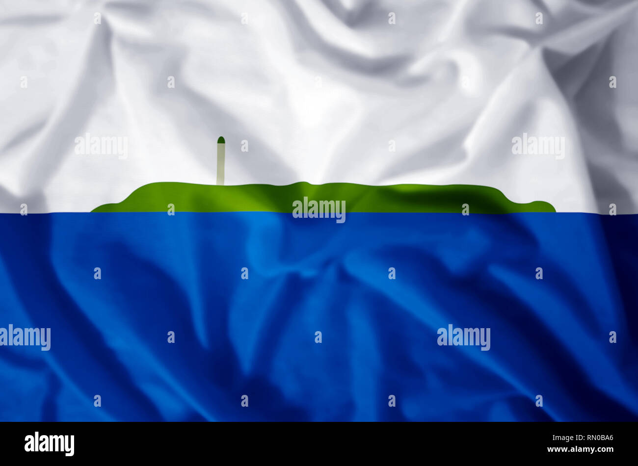 Navassa Island stylish waving and closeup flag illustration. Perfect ...