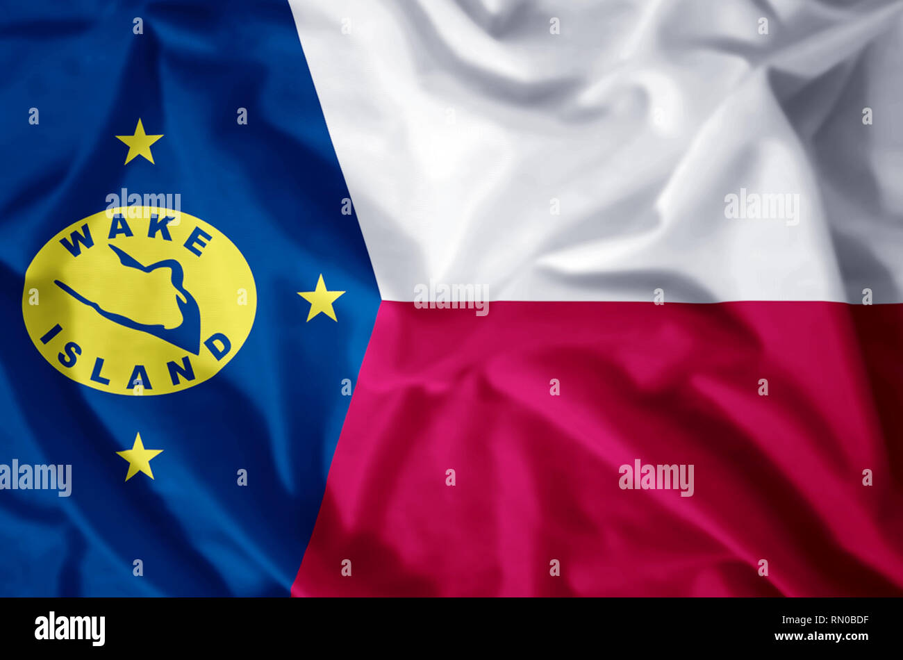 Wake island state flag hi-res stock photography and images - Alamy