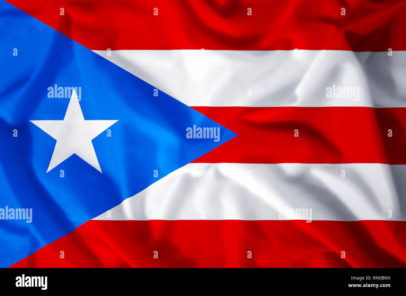 Puerto rico stylish waving and closeup flag illustration. Perfect for ...
