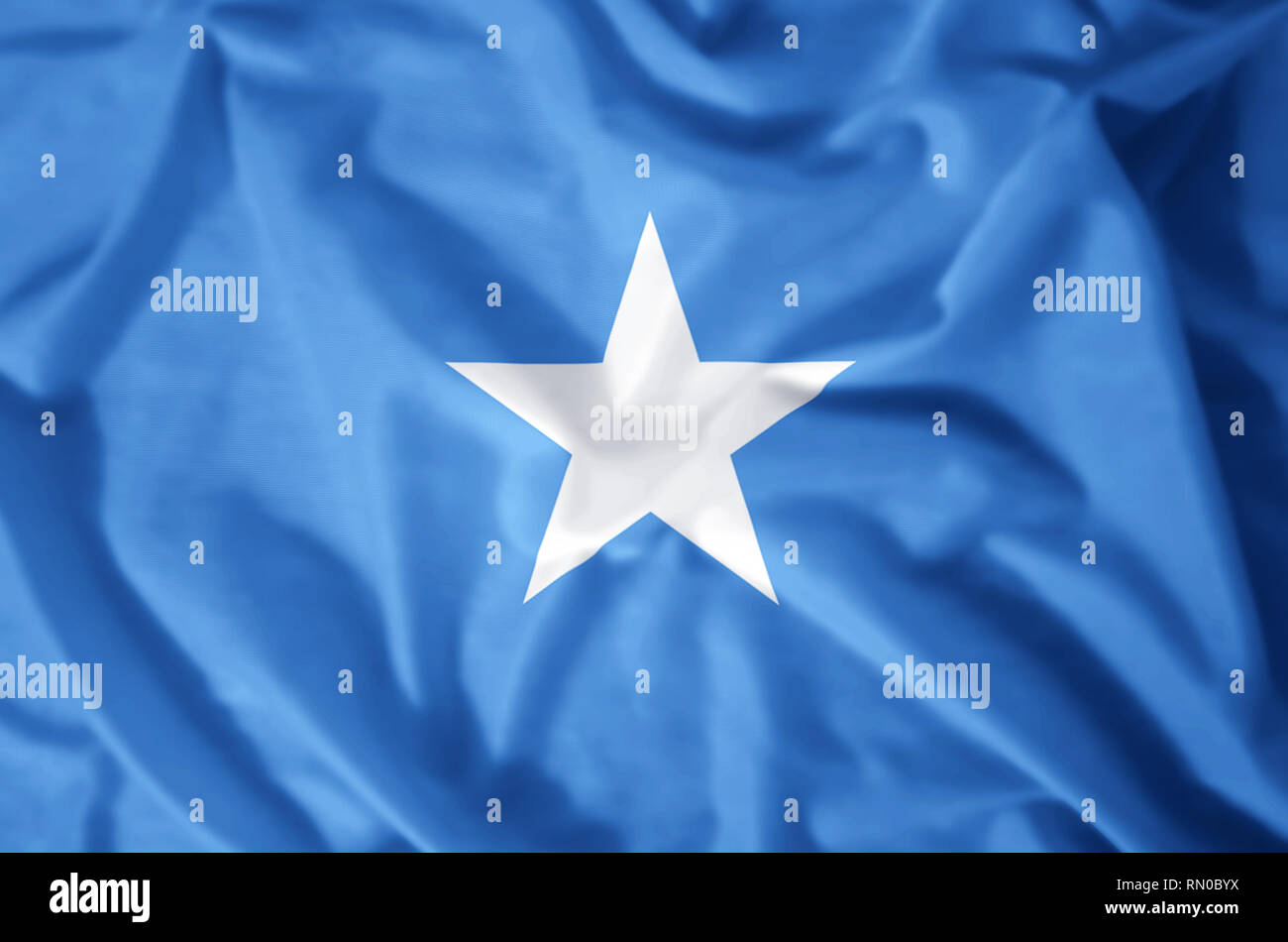 Somalia stylish waving and closeup flag illustration. Perfect for ...