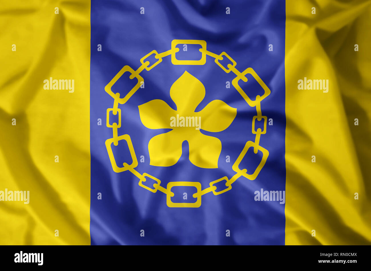 Hamilton stylish waving and closeup flag illustration. Perfect for ...