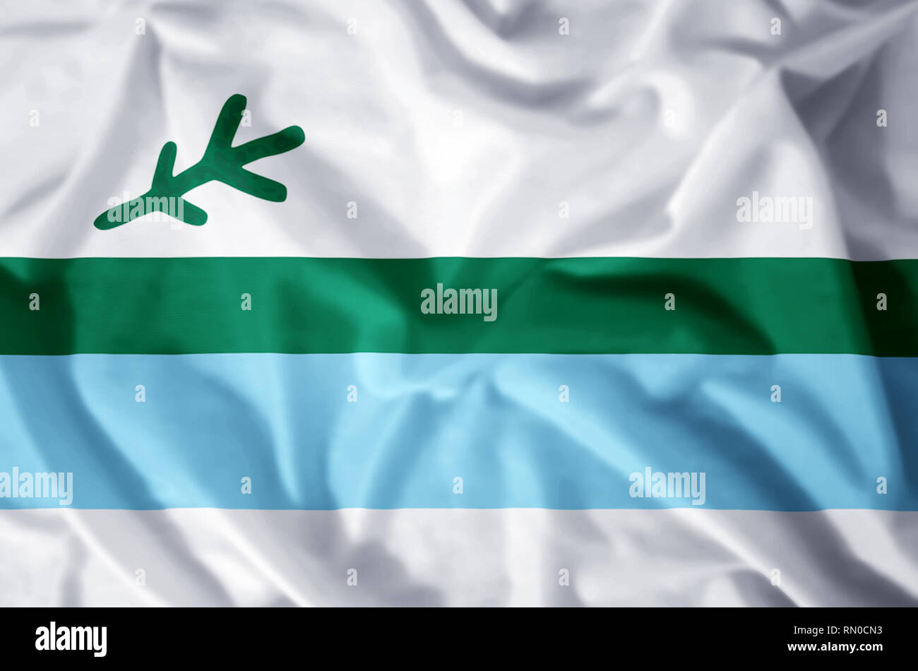 Labrador stylish waving and closeup flag illustration. Perfect for ...