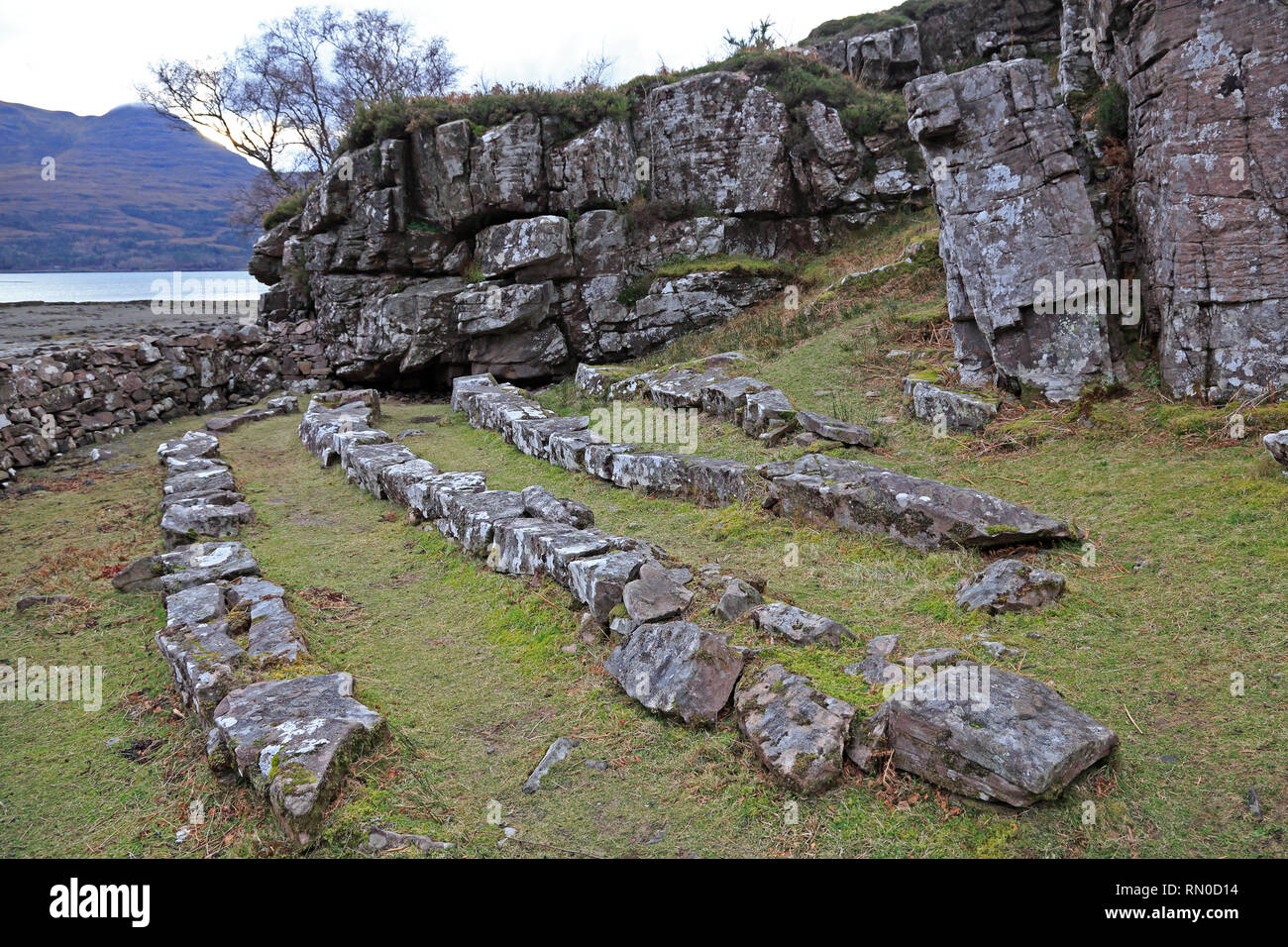 Am Ploc open air church Torridon Scotland Stock Photo - Alamy