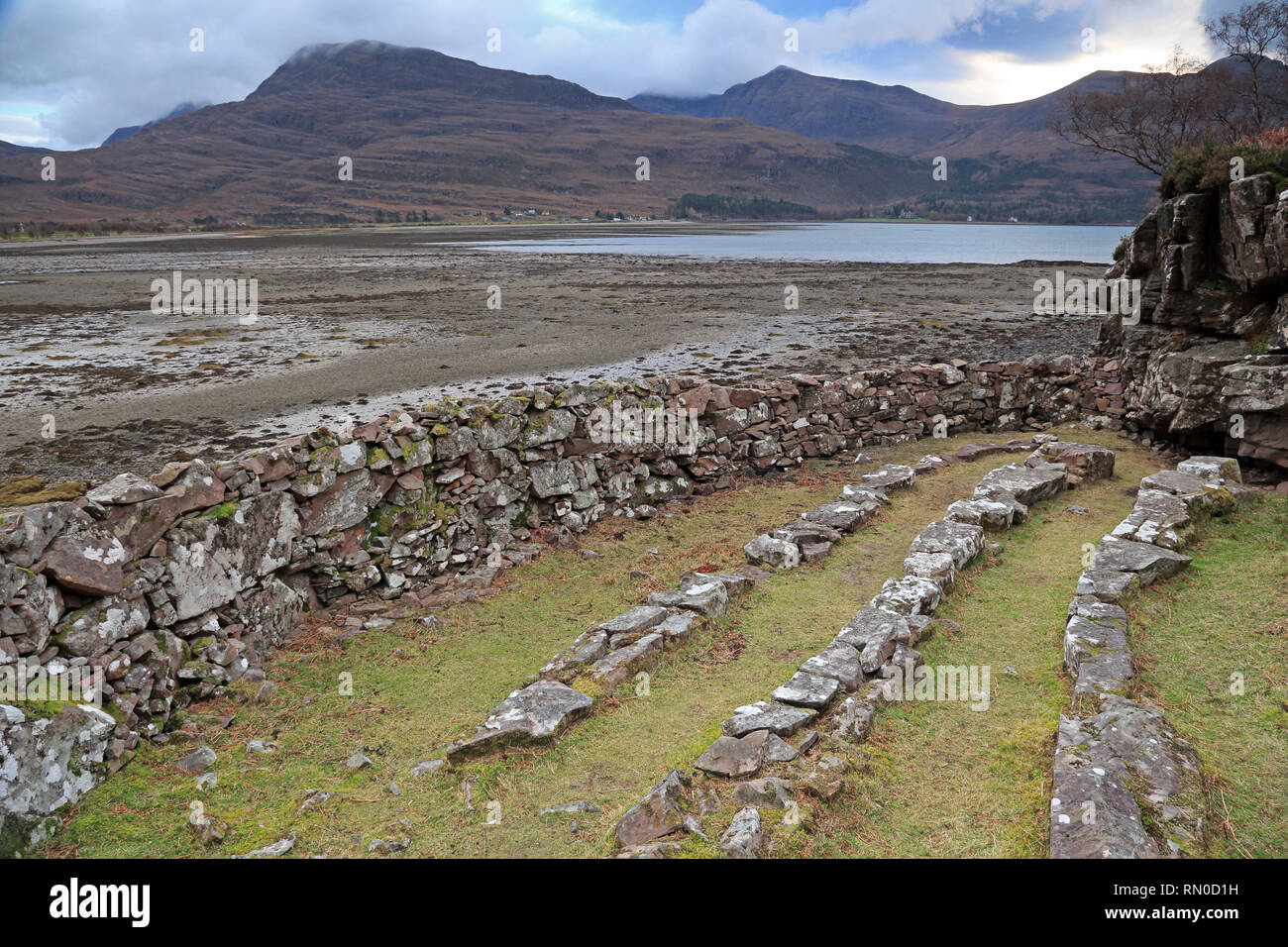 Am Ploc open air church Torridon Scotland Stock Photo - Alamy