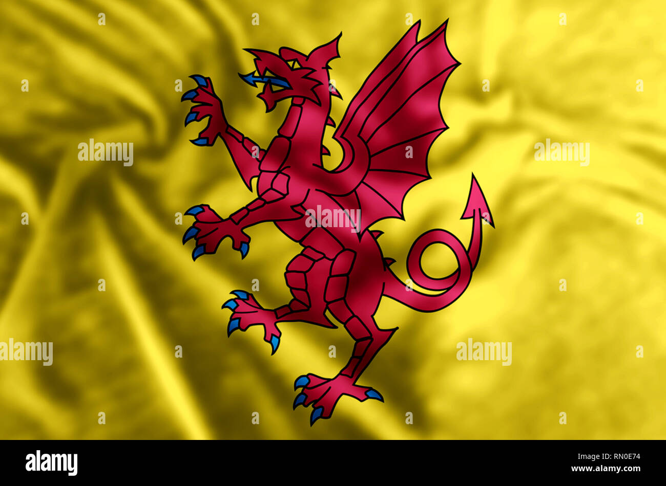 Somerset stylish waving and closeup flag illustration. Perfect for ...
