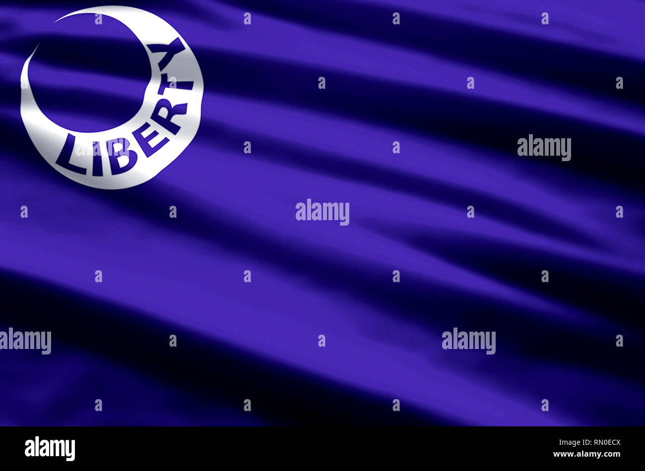 Fort Moultrie stylish waving and closeup flag illustration. Perfect for ...