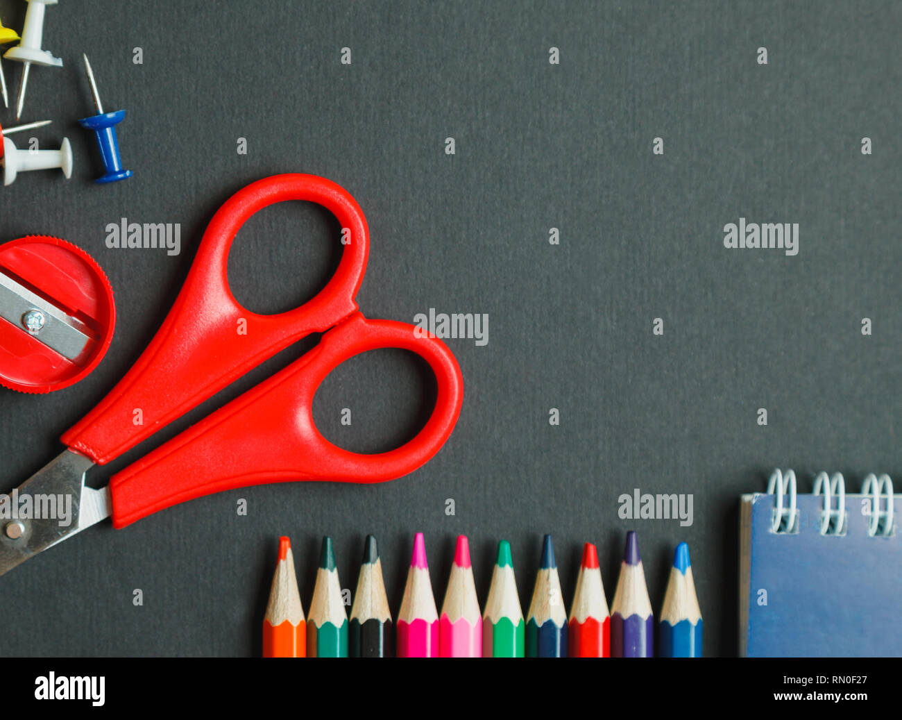 School stationery supplies hi-res stock photography and images - Alamy