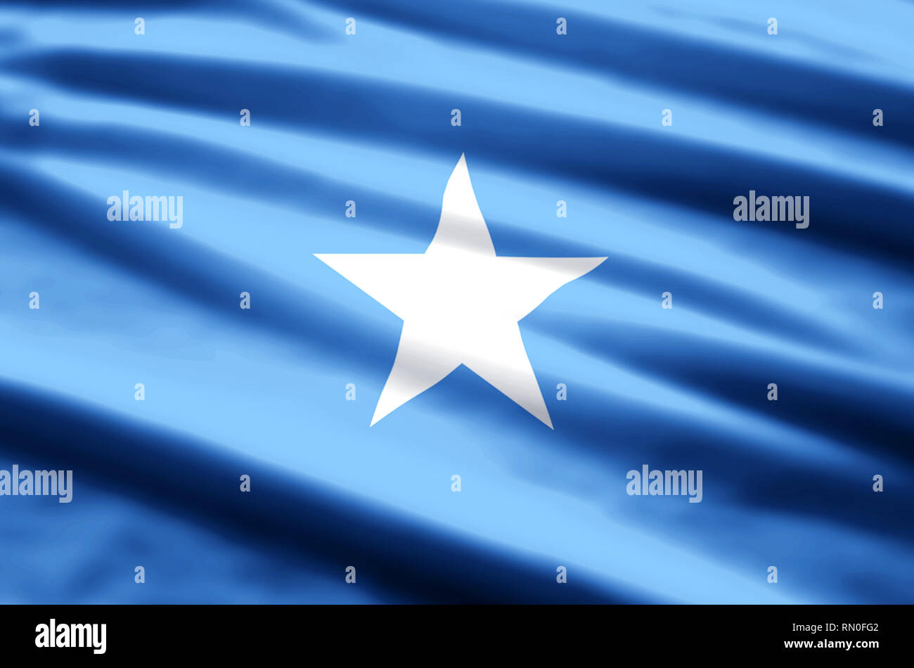 Somalia stylish waving and closeup flag illustration. Perfect for ...