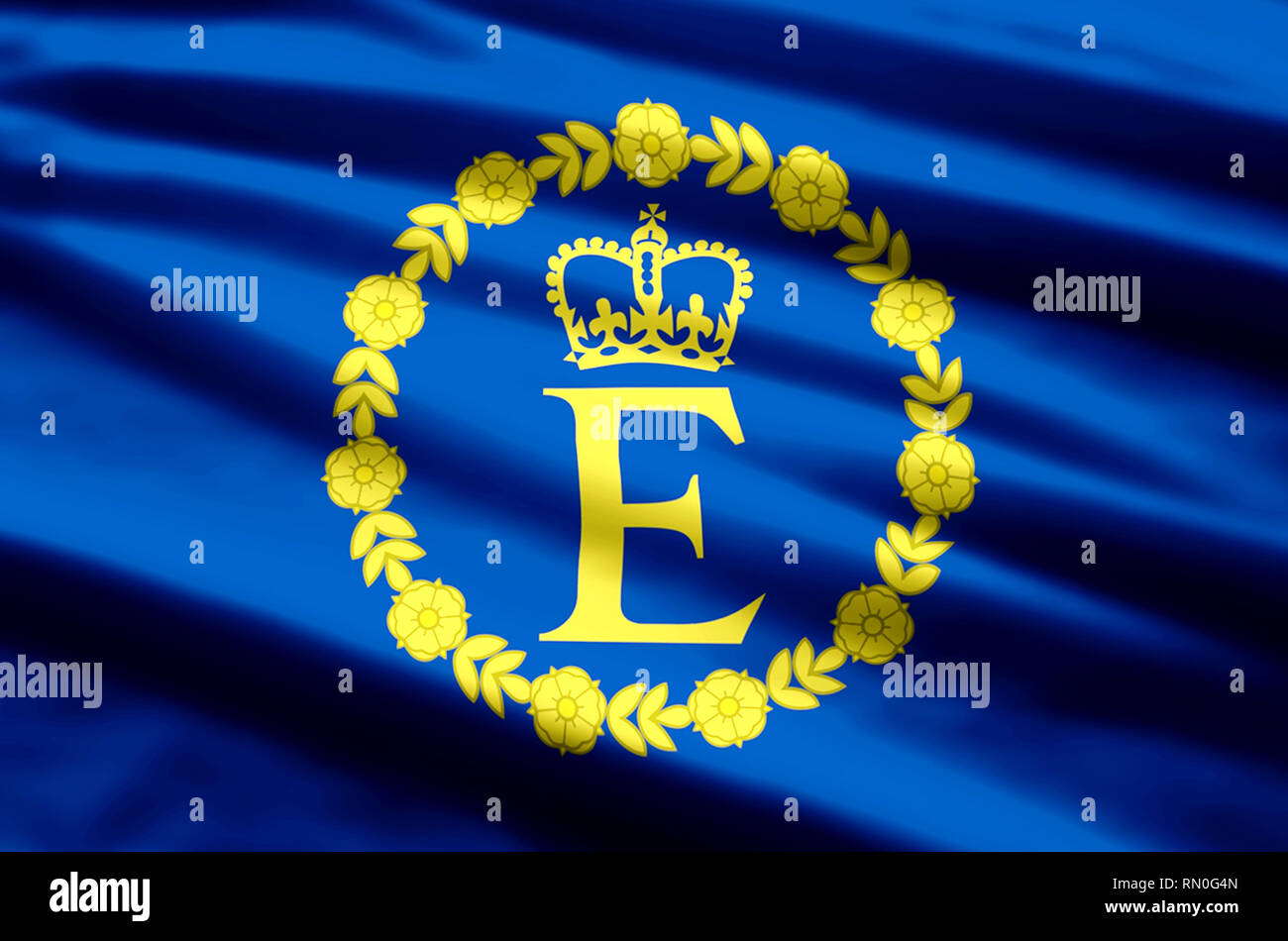 Eiir stylish waving and closeup flag illustration. Perfect for ...