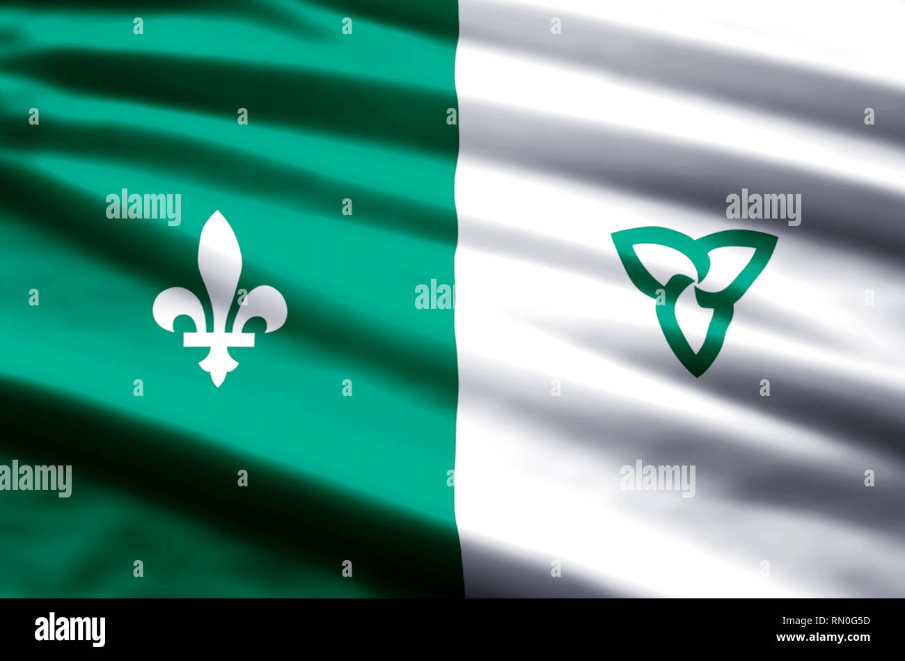 The franco ontarian flag hi-res stock photography and images - Alamy