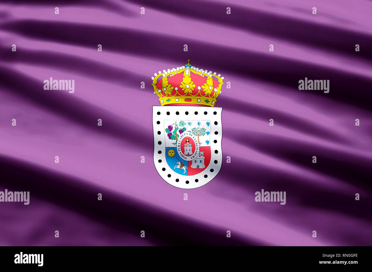 Soria stylish waving and closeup flag illustration. Perfect for ...