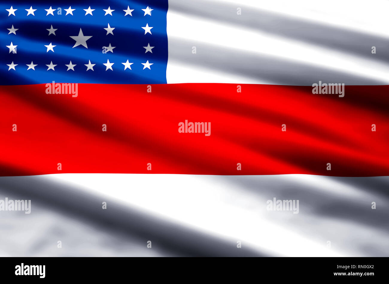 Amazonas stylish waving and closeup flag illustration. Perfect for ...