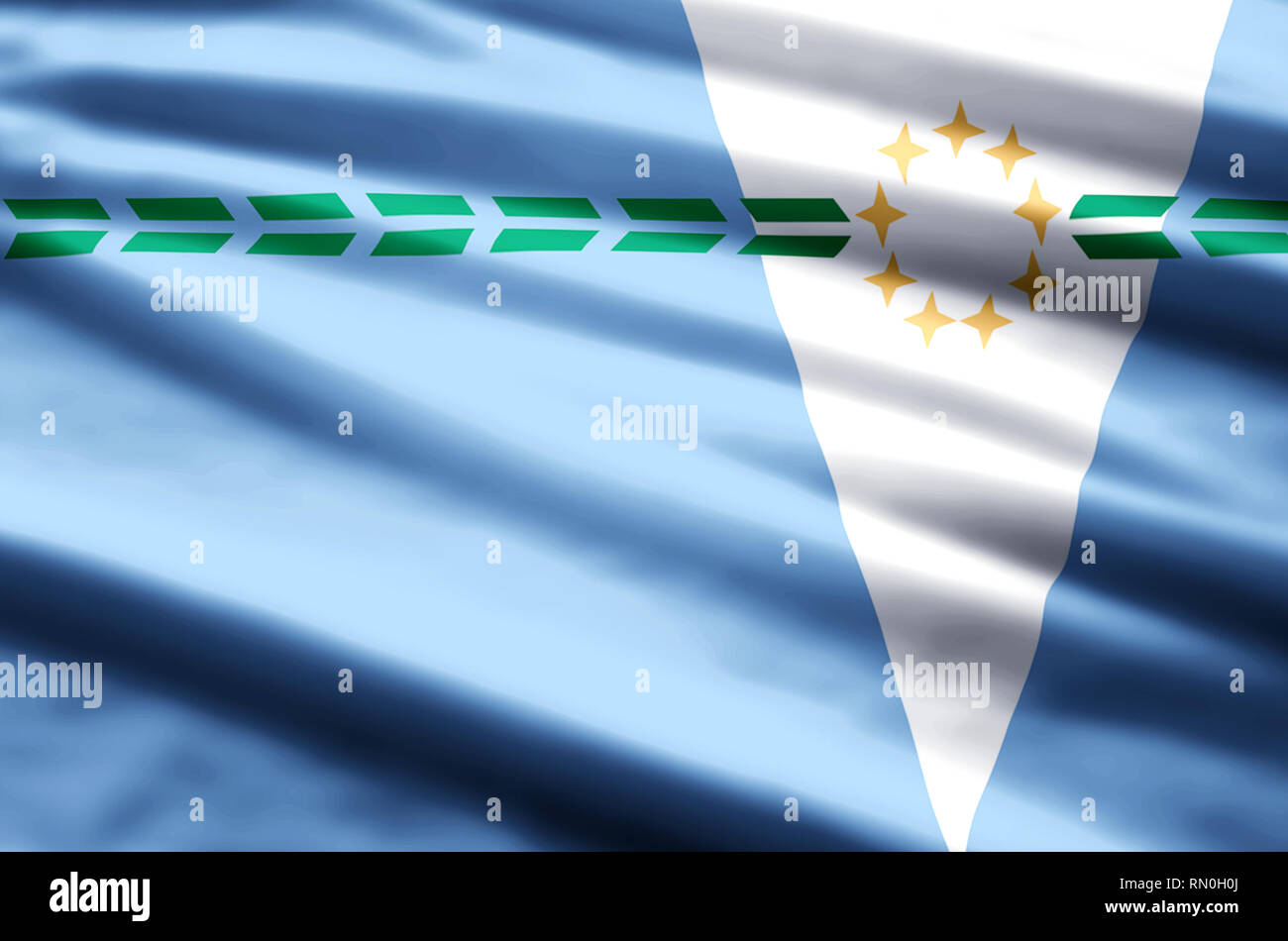 Formosa stylish waving and closeup flag illustration. Perfect for ...