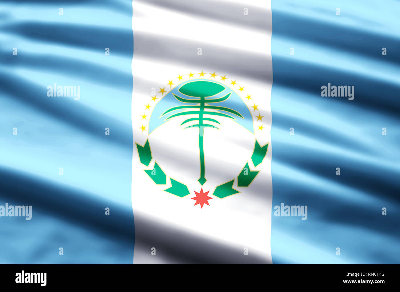 Neuquen stylish waving and closeup flag illustration. Perfect for ...