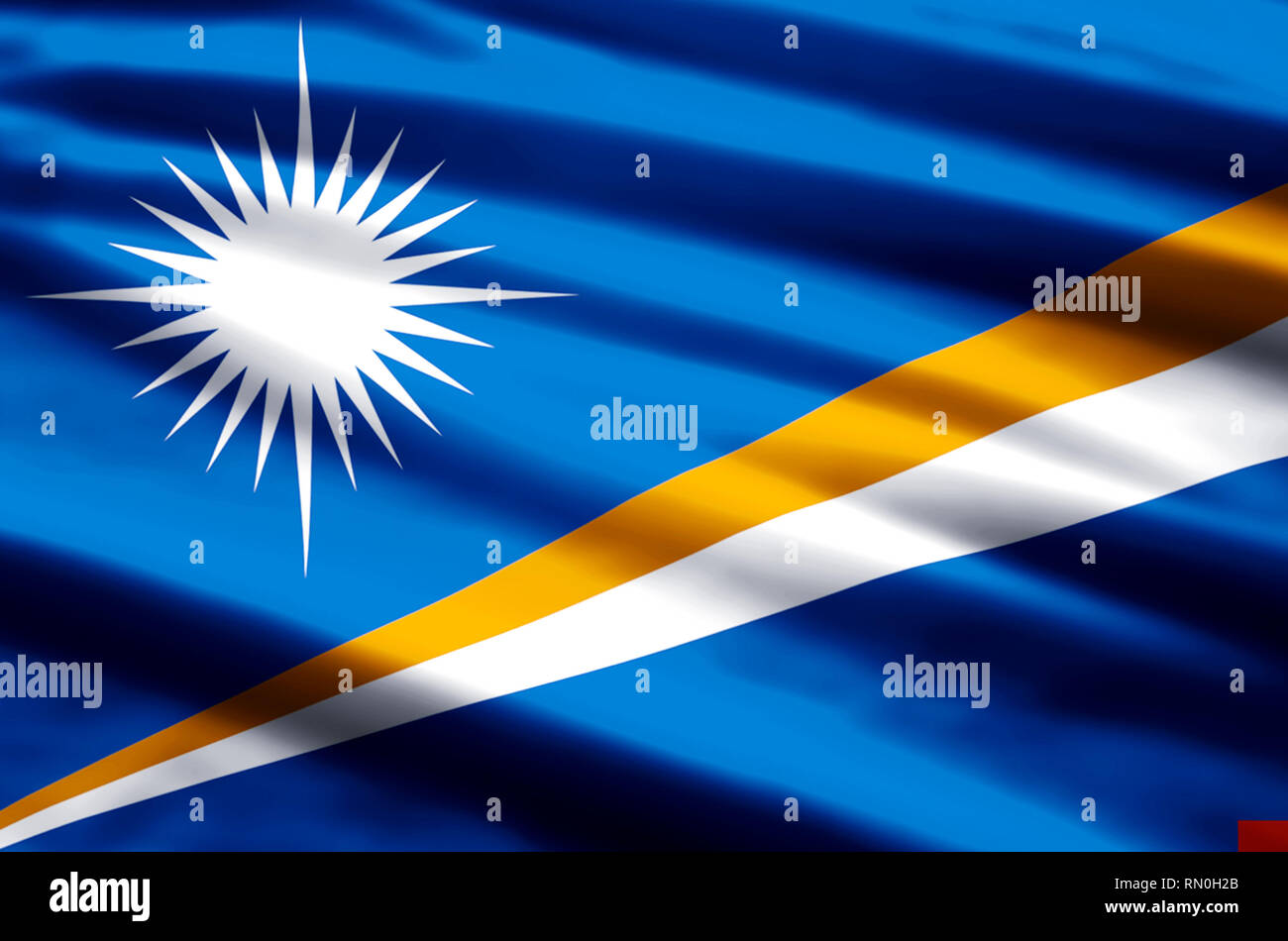 Chelyabinsk stylish waving and closeup flag illustration. Perfect for ...