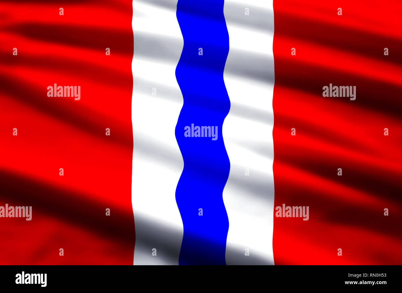 Omsk stylish waving and closeup flag illustration. Perfect for ...