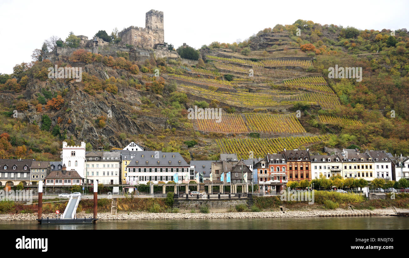 Schloss burg rheinstein hi-res stock photography and images - Alamy
