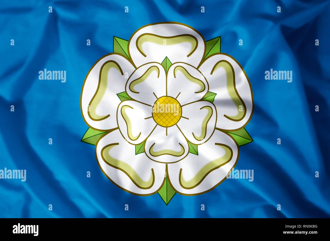 Yorkshire stylish waving and closeup flag illustration. Perfect for ...