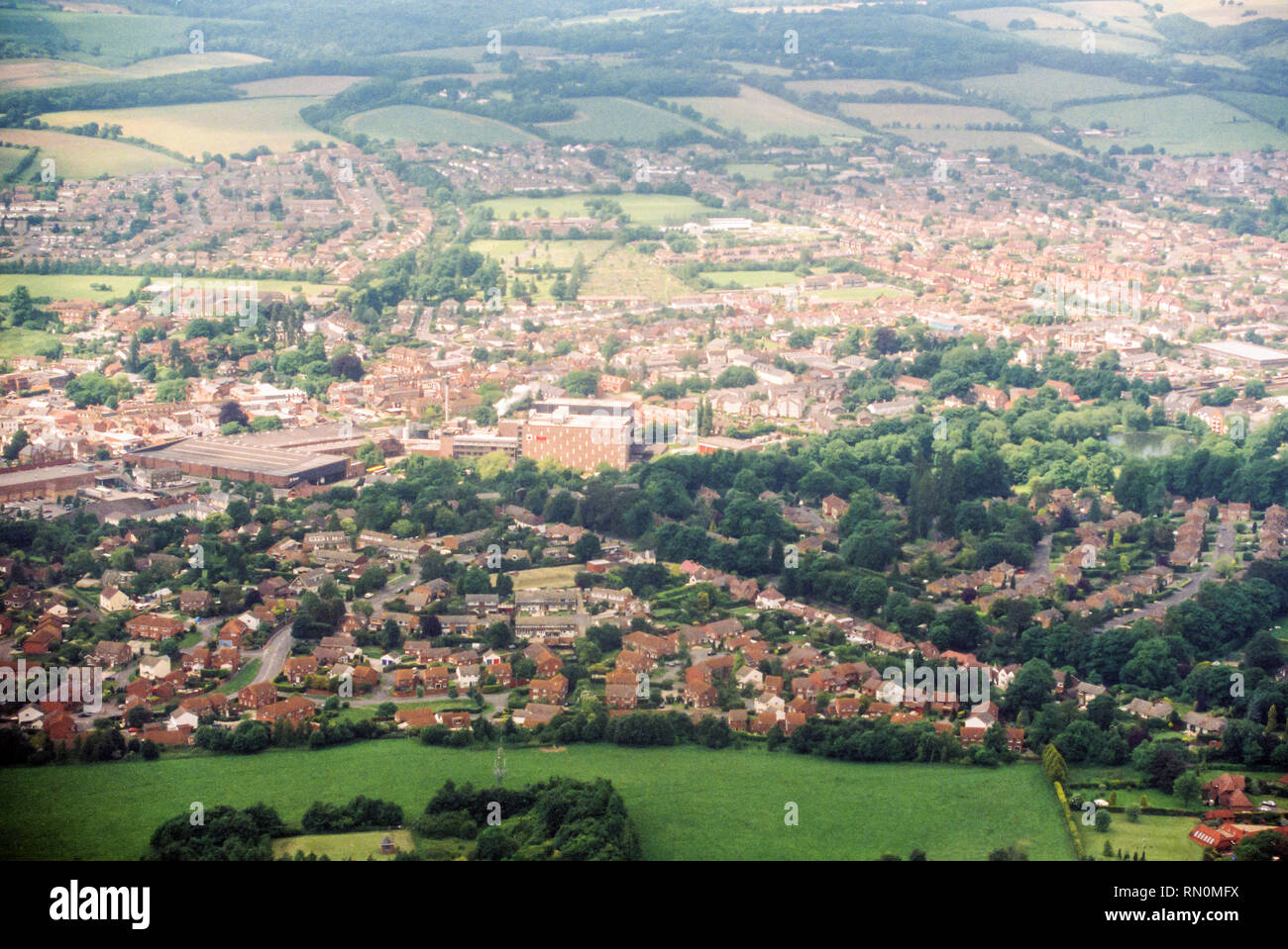 Aerial photograph of Alton, Hampshire, England, United Kingdom Stock ...