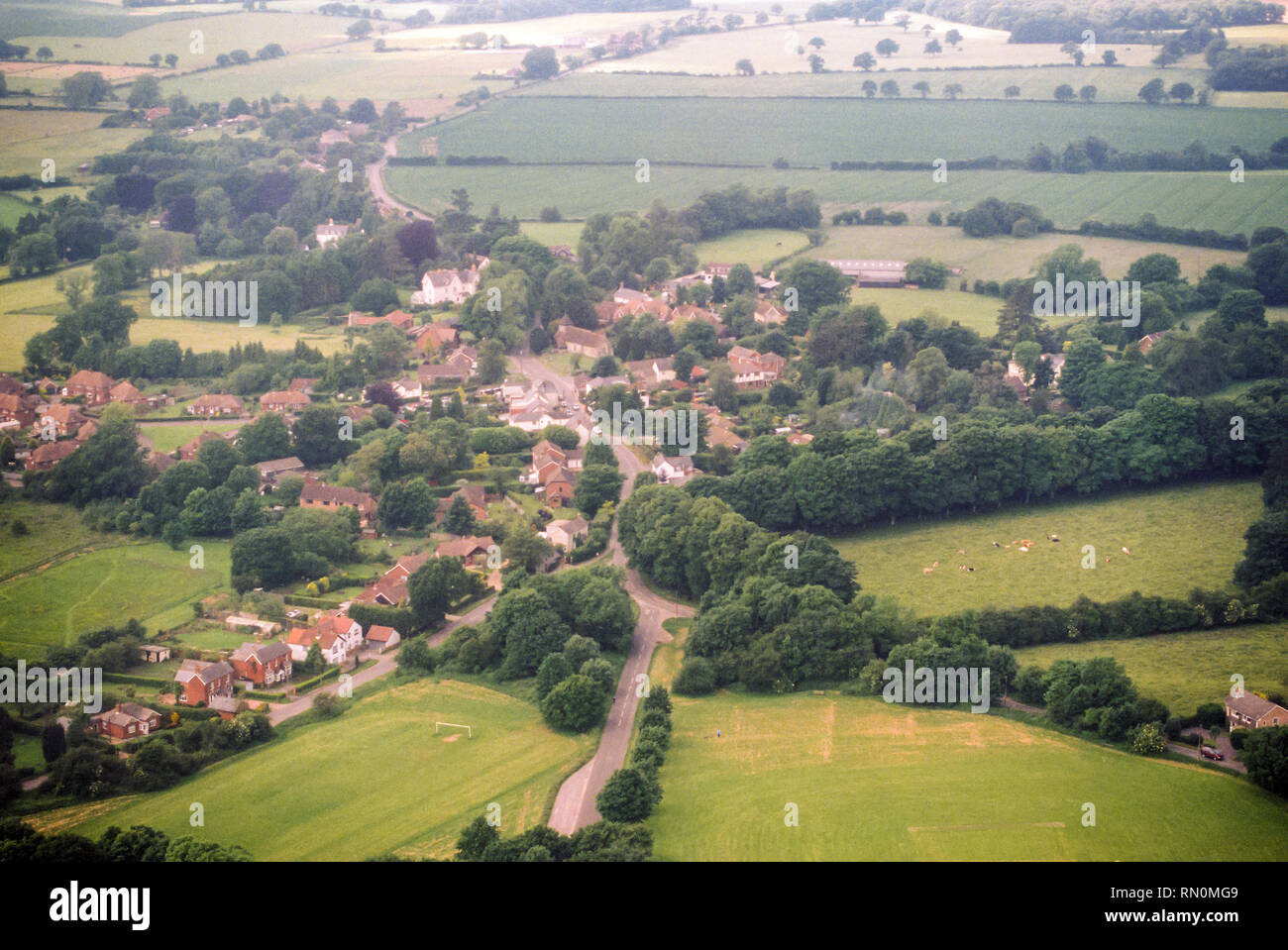 Aerial photograph of Medstead Village, Alton, Hampshire, England ...