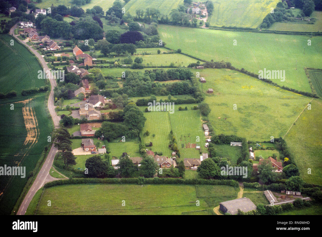 Aerial photograph of Wield Road, Medstead Village, Alton, Hampshire ...