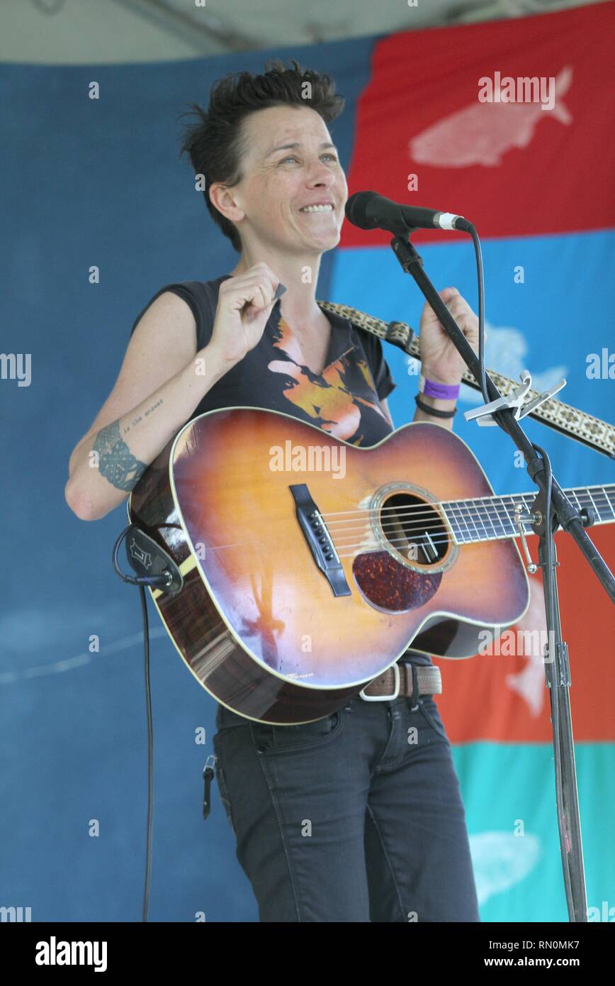 Singer, songwriter and guitarist Melissa Ferrick is shown performing on ...