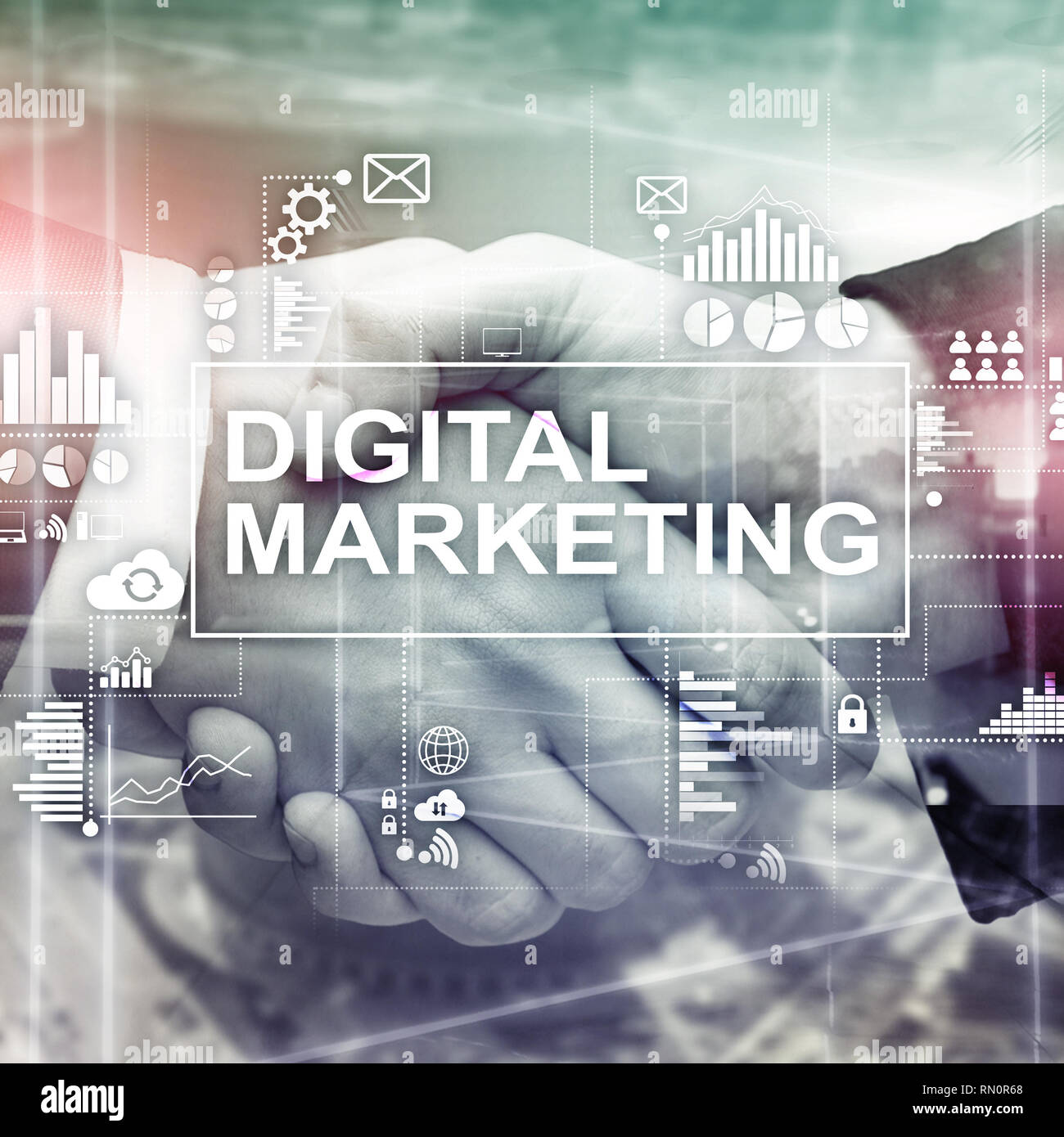 Digital marketing background hi-res stock photography and images - Alamy
